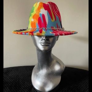 Accessories | Rainbow Swirl Fedora | Poshmark